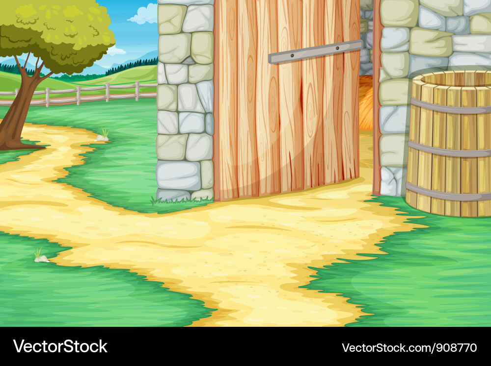 Barn door Royalty Free Vector Image - VectorStock