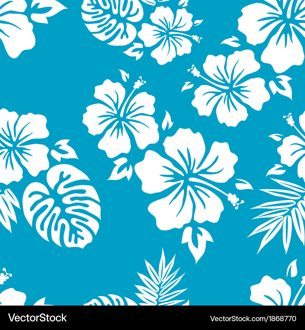 Blue aloha Royalty Free Vector Image - VectorStock