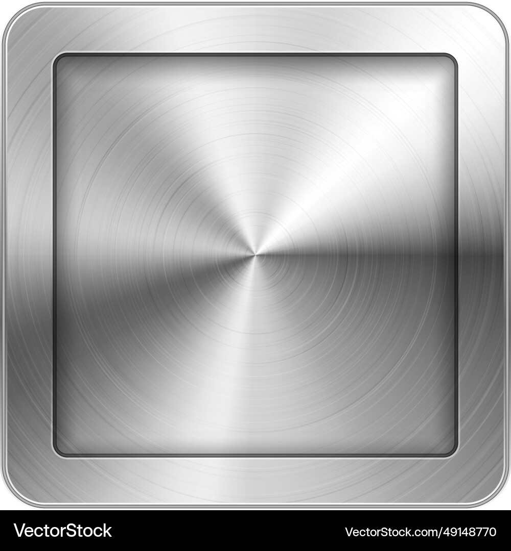 High detailed of metallic button Royalty Free Vector Image