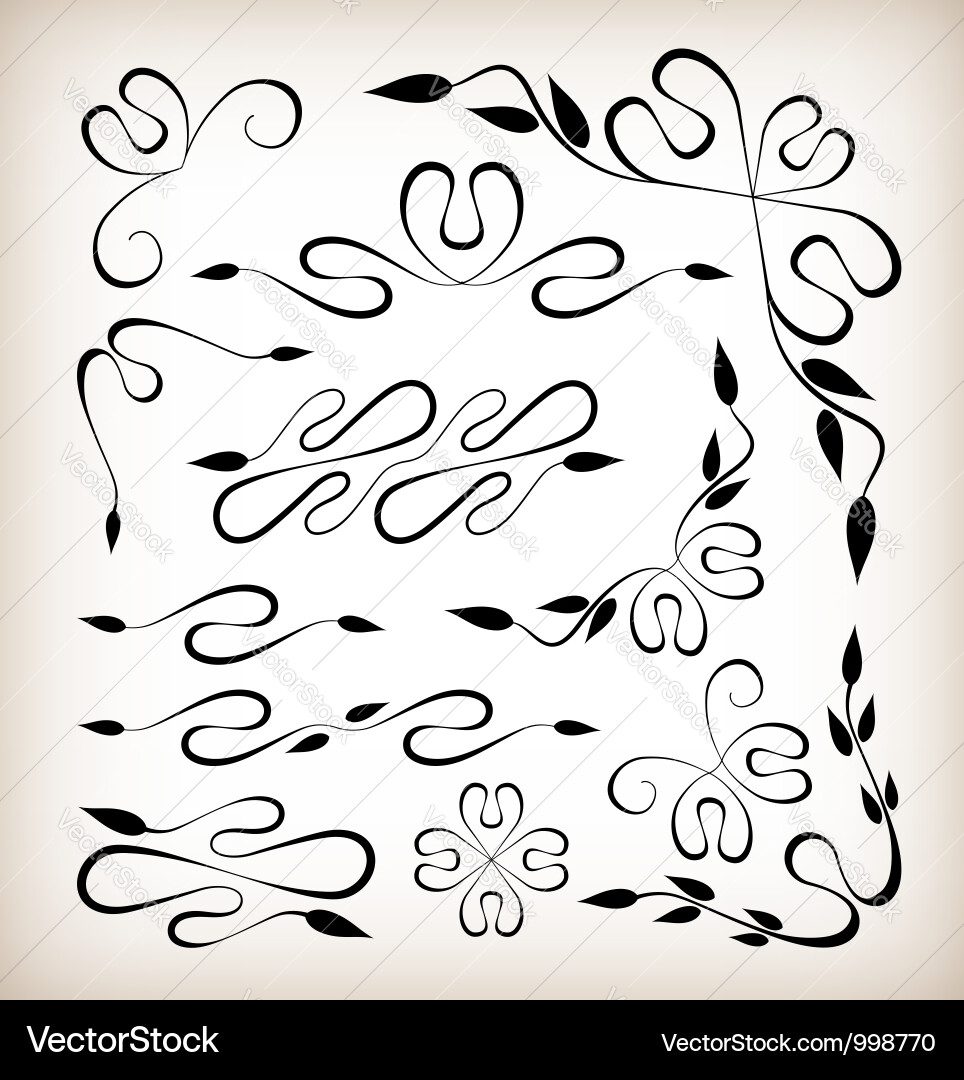 Set of art deco design elements Royalty Free Vector Image