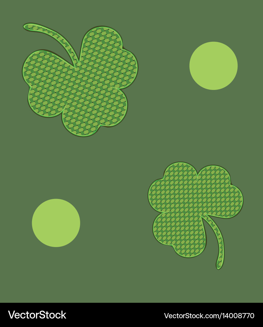 Shamrock background design Royalty Free Vector Image
