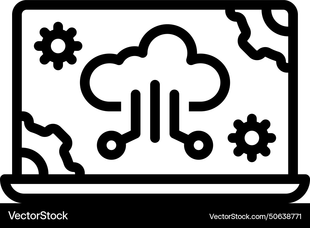 Cloud computing Royalty Free Vector Image - VectorStock
