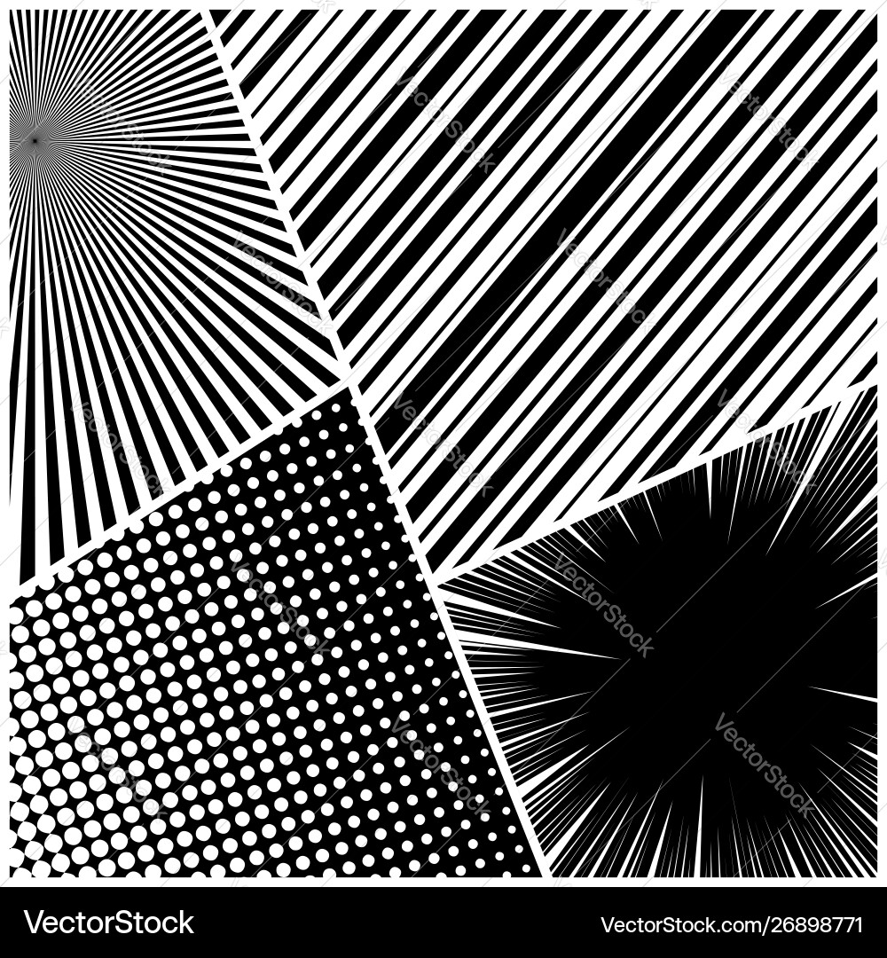 Comic book monochrome composition Royalty Free Vector Image