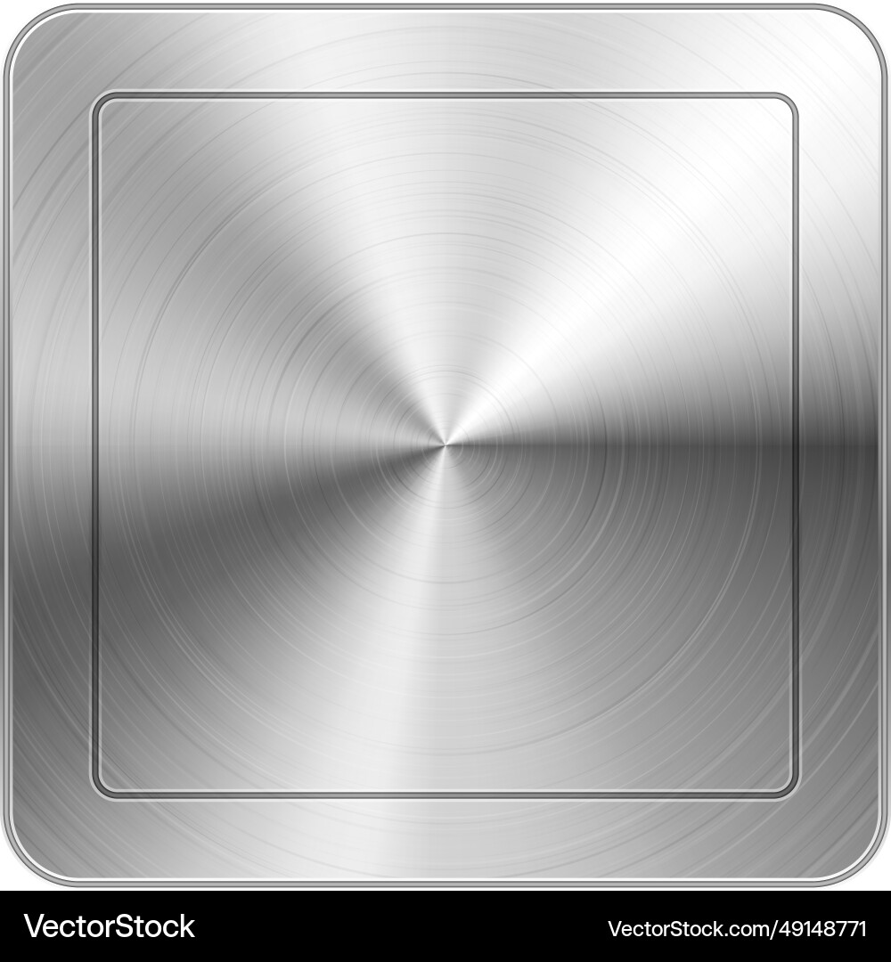 High detailed of metallic button Royalty Free Vector Image