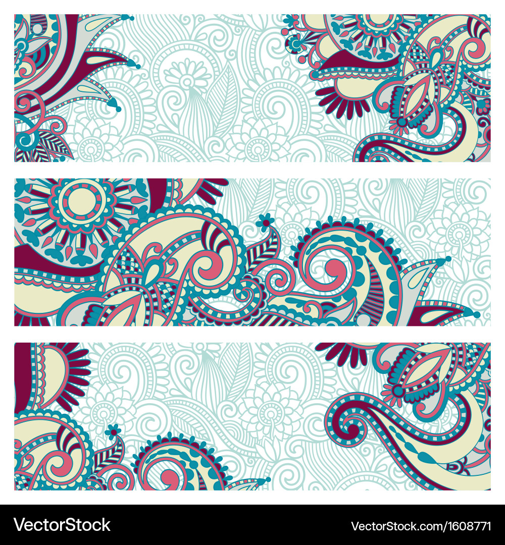 Vintage ornamental template collection Royalty Free Vector