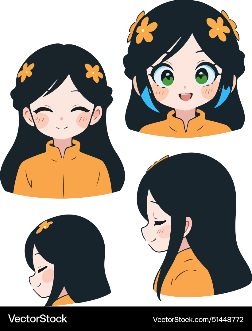 Cute character images Royalty Free Vector Image