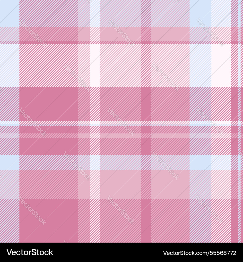 Delicate pastel pink and blue plaid pattern Vector Image
