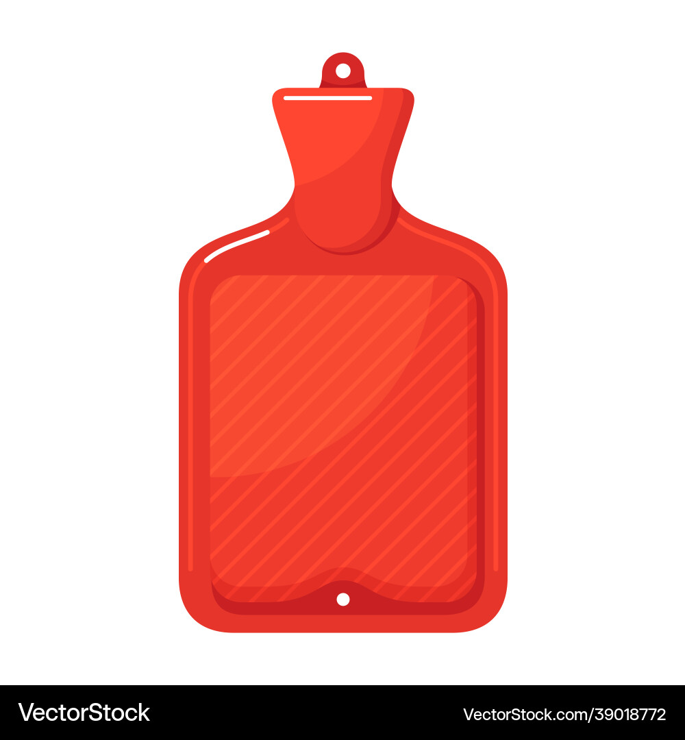 Hot water bottle pain relief and cold Royalty Free Vector
