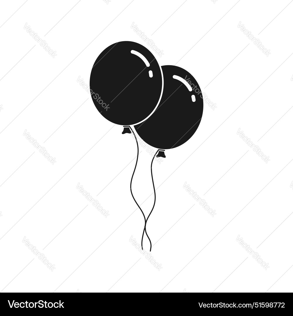 Two balloons Royalty Free Vector Image - VectorStock