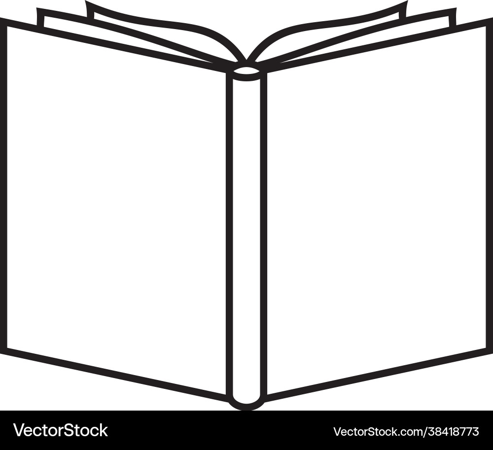 Open book Royalty Free Vector Image - VectorStock
