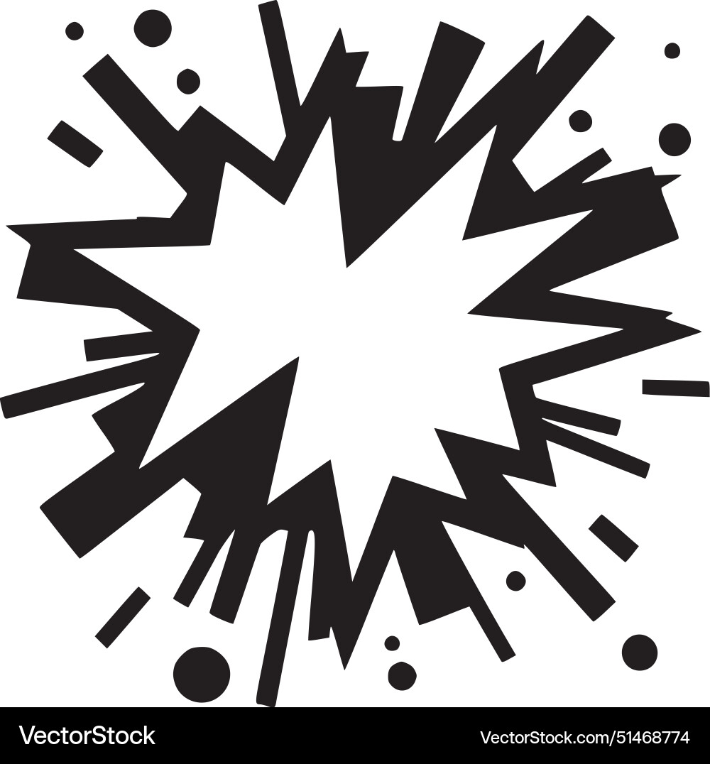 Explosion - high quality logo ideal for t-shirt Vector Image