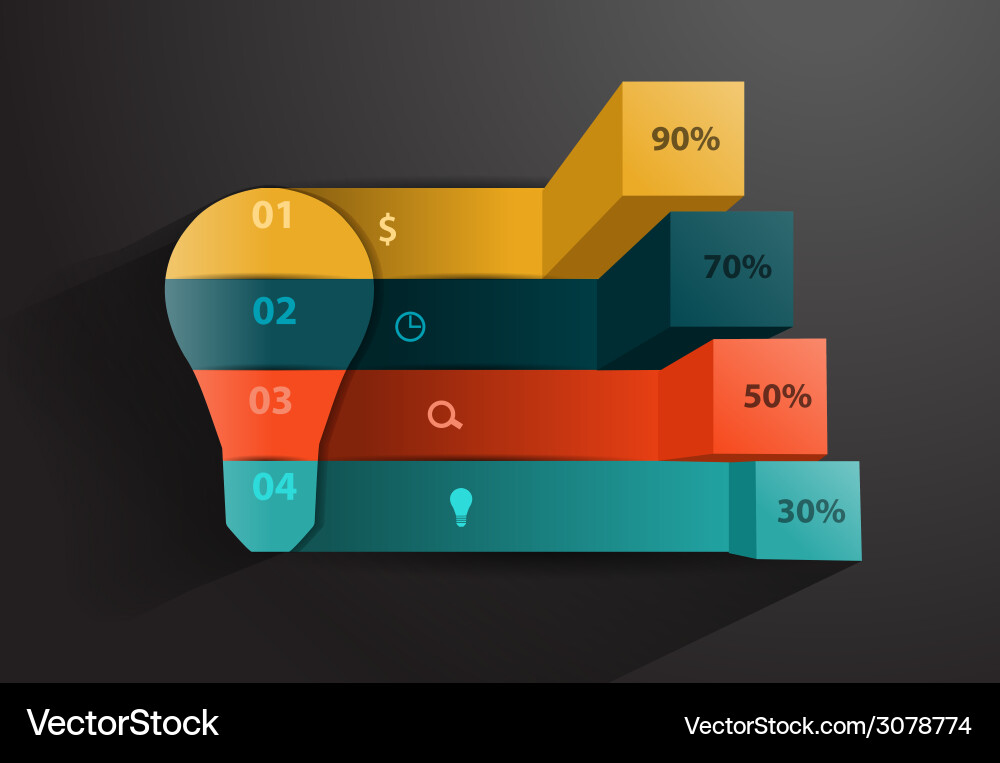 Kreative Glühbirne Idee Banner Lizenzfreies Vektorbild