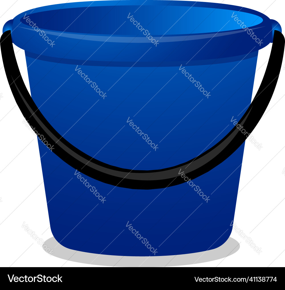 Plastic bucket icon cartoon pail container Vector Image