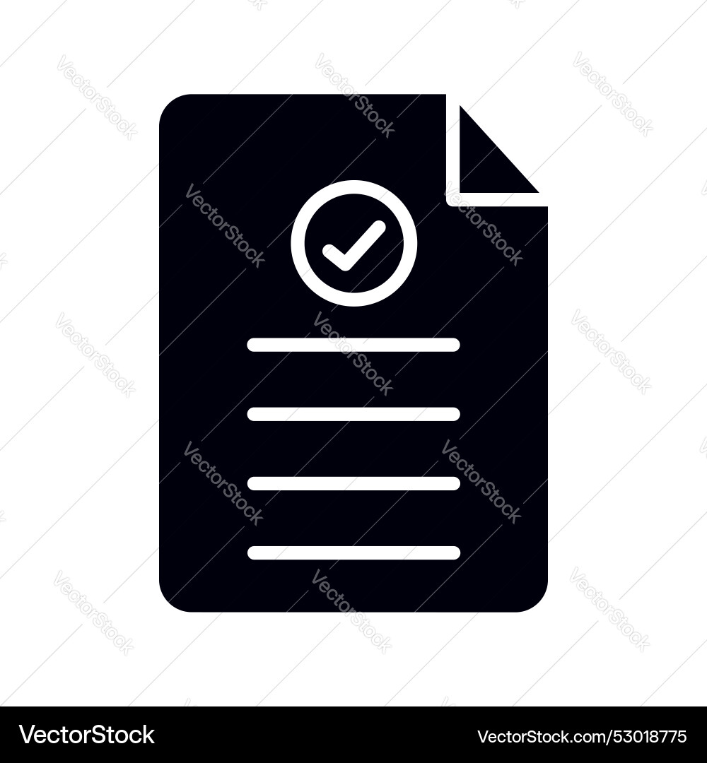 Akzeptieren Dokument Symbol gesetzt Zusammenfassung getan Zeichen