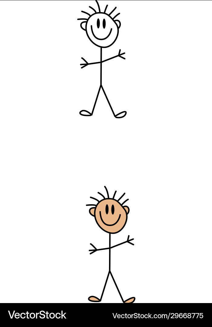 Father stick figure Royalty Free Vector Image - VectorStock
