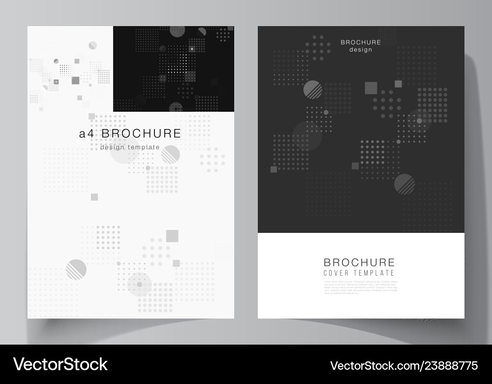 Layout of a4 format modern cover Royalty Free Vector Image