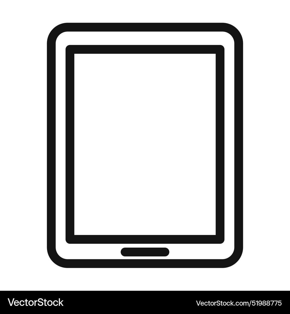 Modern tablet icon for digital technology Vector Image
