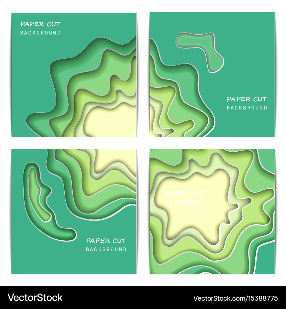 Paper cut background Royalty Free Vector Image