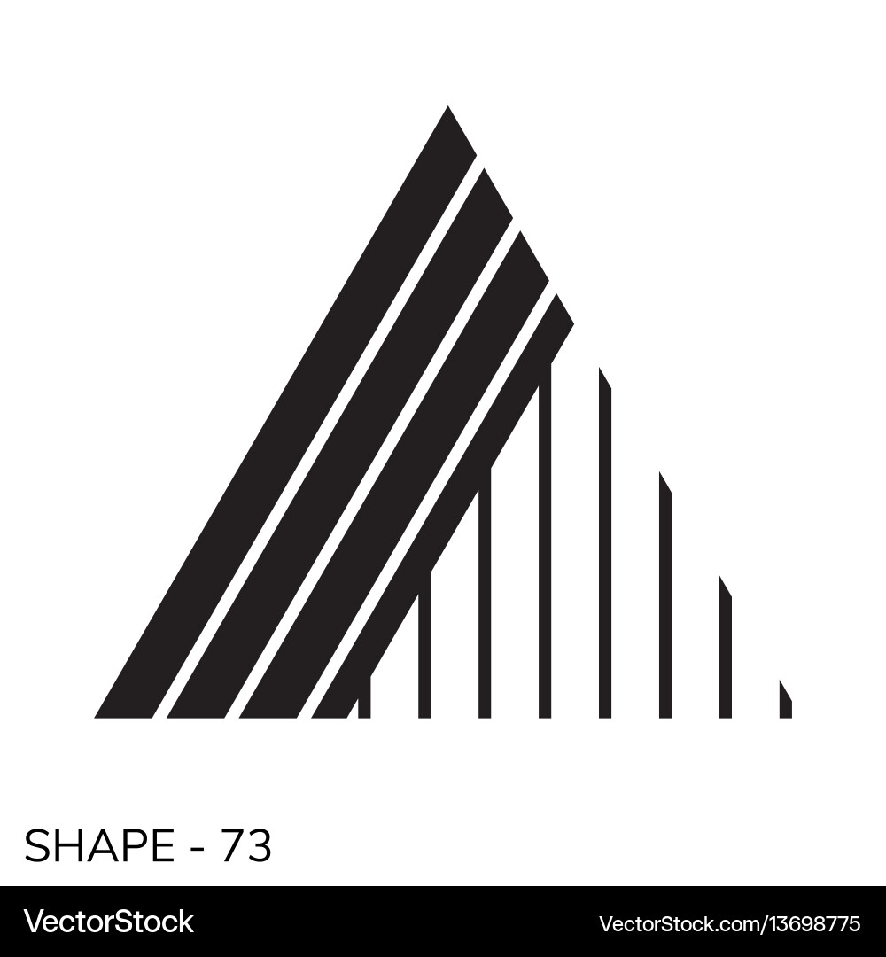 Simple geometric shape Royalty Free Vector Image