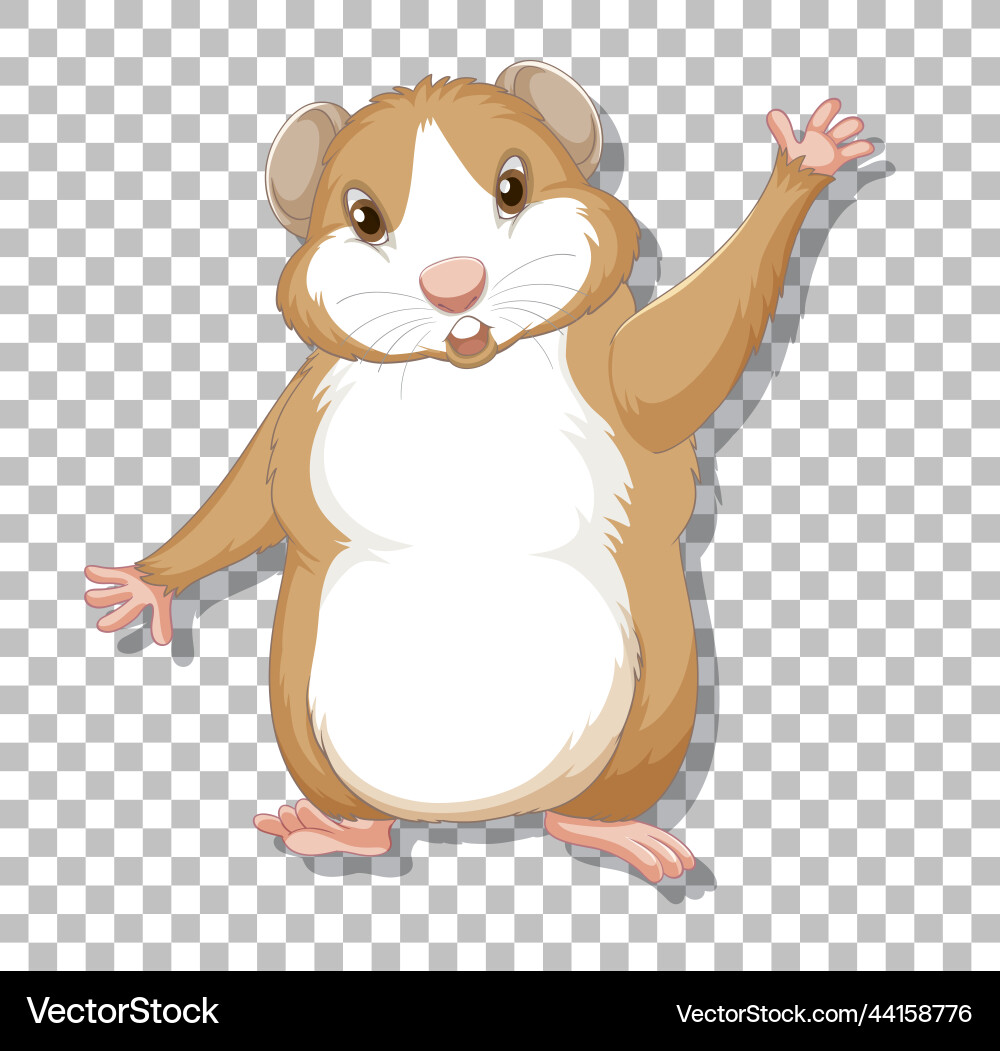 Hamster in cartoon style Royalty Free Vector Image