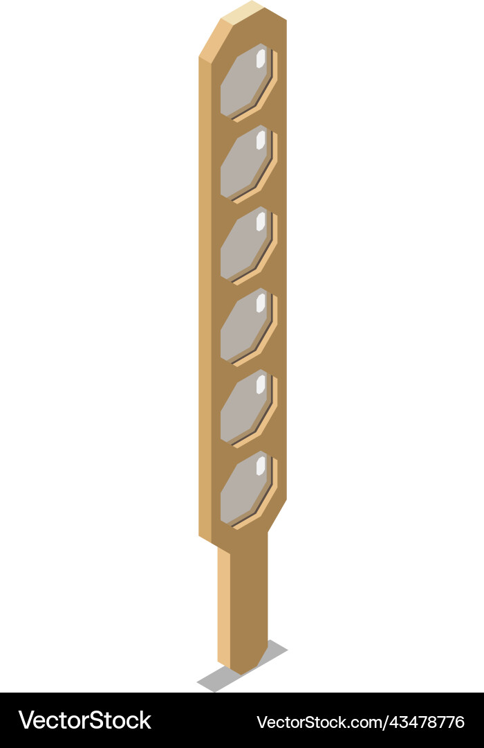 Optometry lens stick composition Royalty Free Vector Image