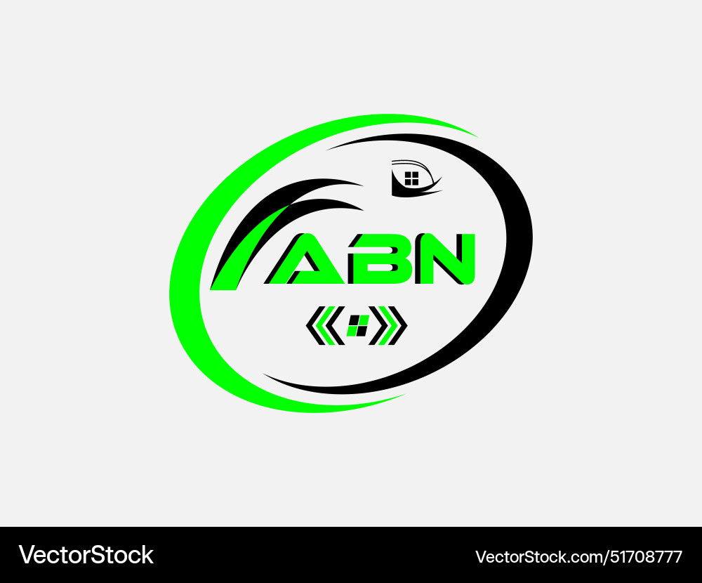 Abn letter logo design simple and modern Vector Image