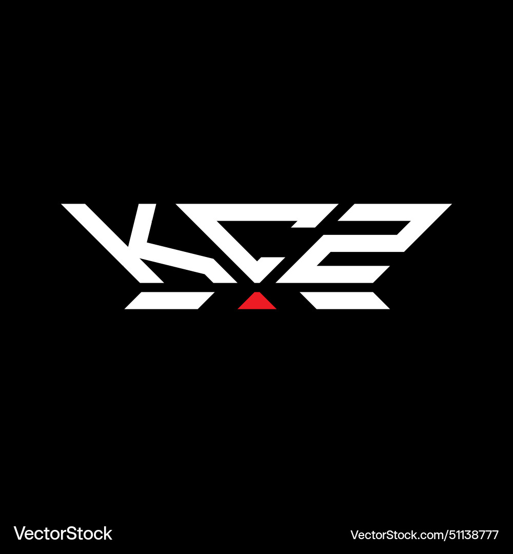 Kcz letter logo design kcz simple and modern logo Vector Image