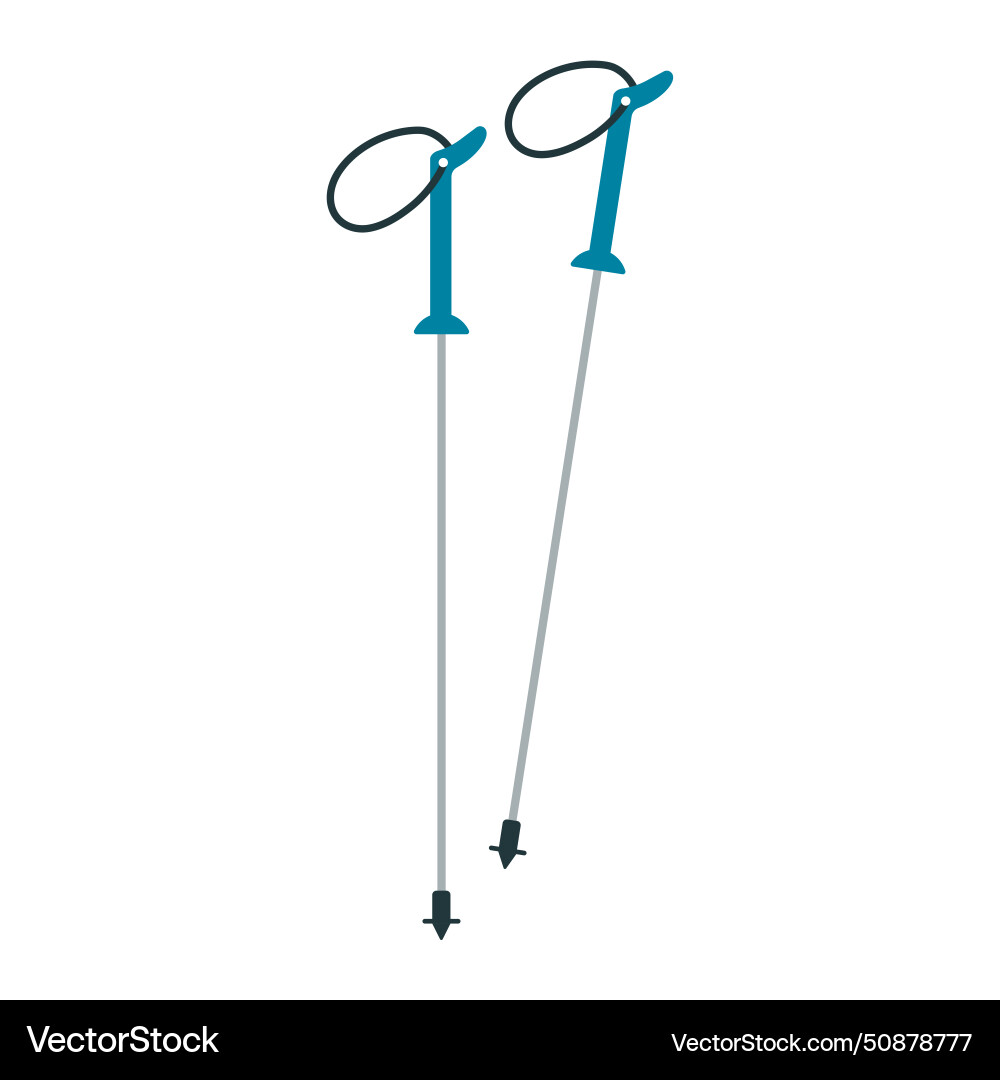 Trekking poles Royalty Free Vector Image - VectorStock