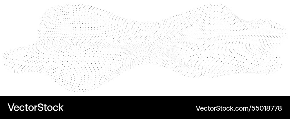 Abstract digital wave of particles Royalty Free Vector Image