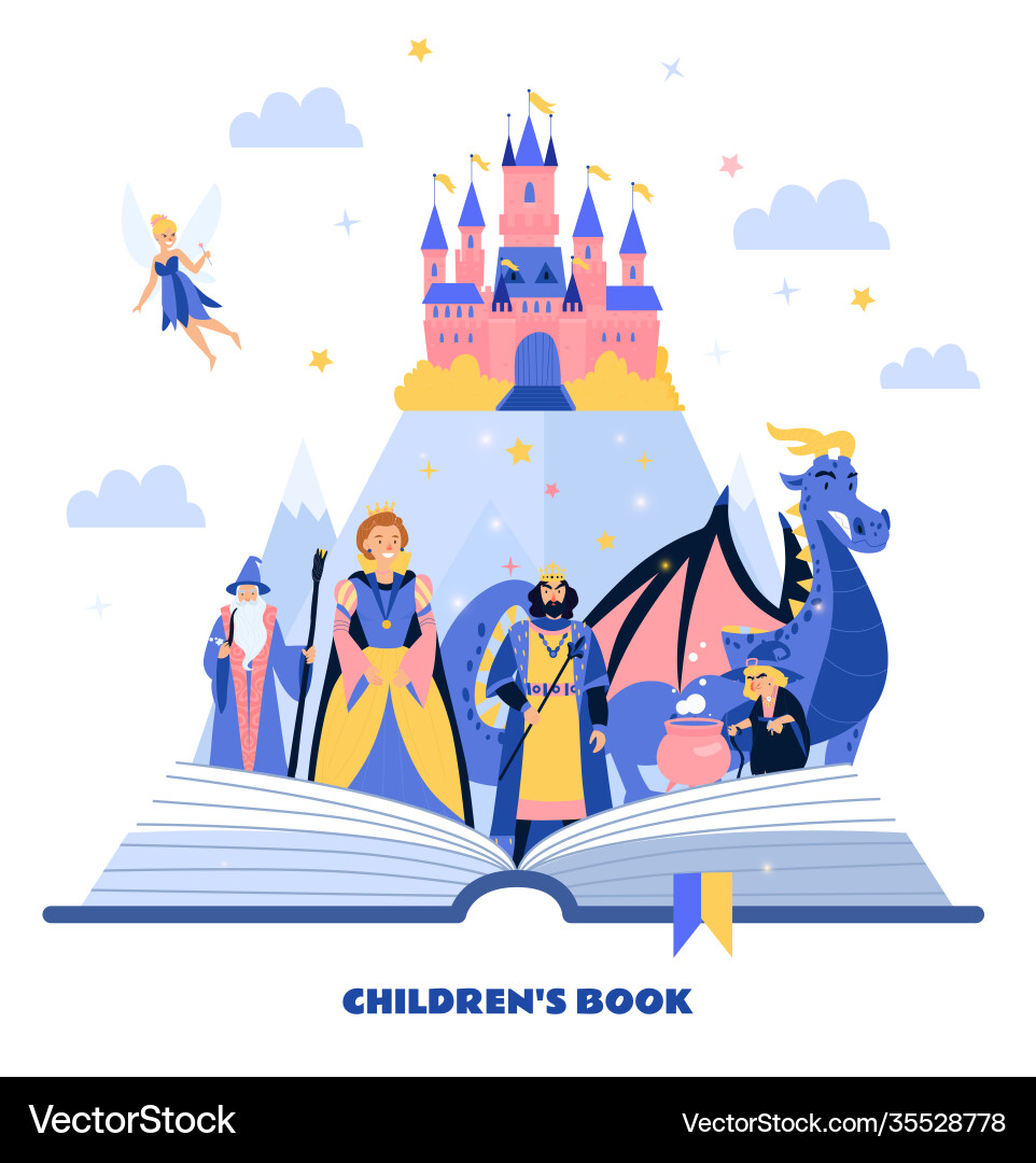 Book for children cartoon Royalty Free Vector Image
