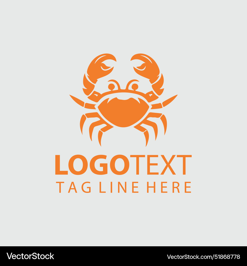 Crab logo Royalty Free Vector Image - VectorStock