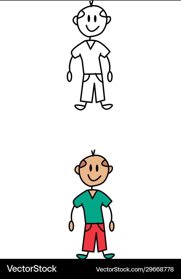 Father stick figure Royalty Free Vector Image - VectorStock