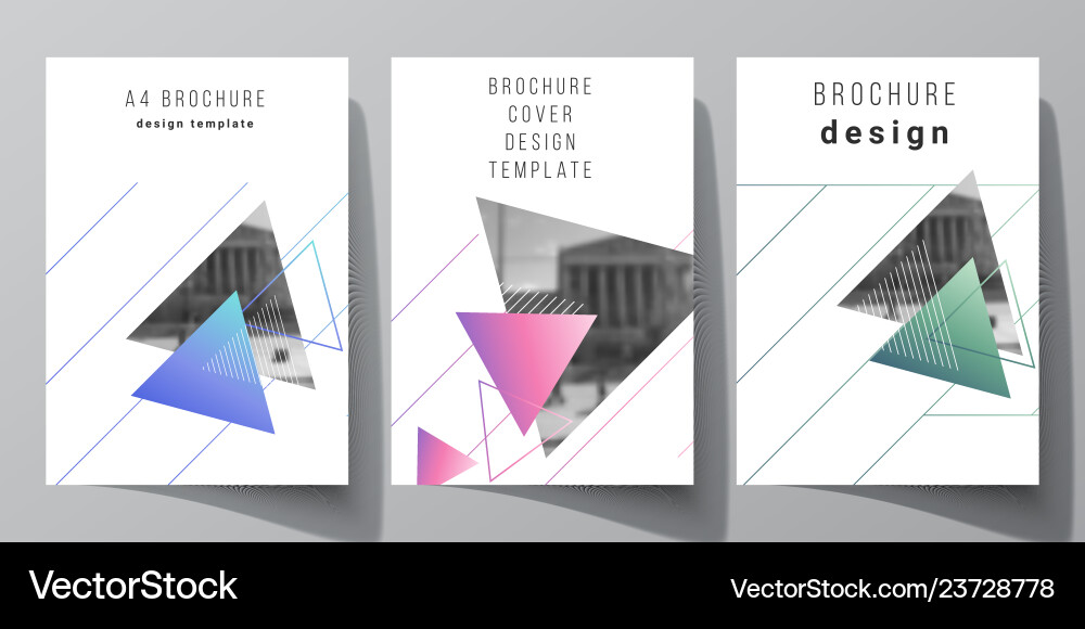 Layout of a4 format modern cover Royalty Free Vector Image