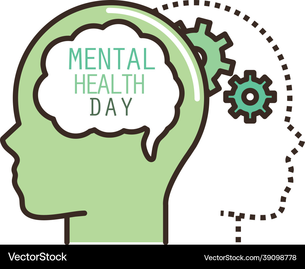 Mental health awareness month Royalty Free Vector Image