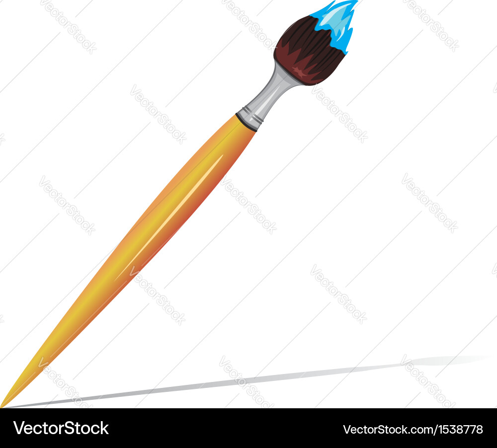 Paint brush Royalty Free Vector Image - VectorStock