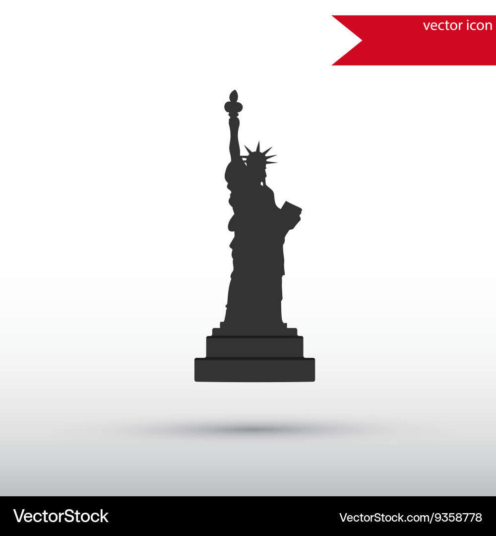 Statue of liberty icon Royalty Free Vector Image