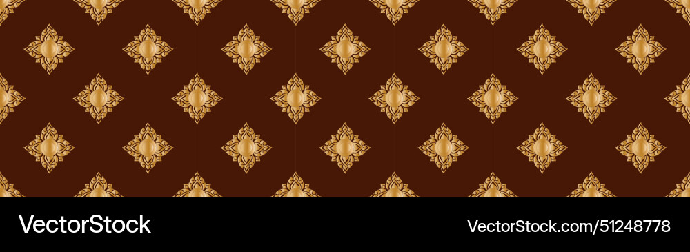 Thailand thai culture textile Royalty Free Vector Image