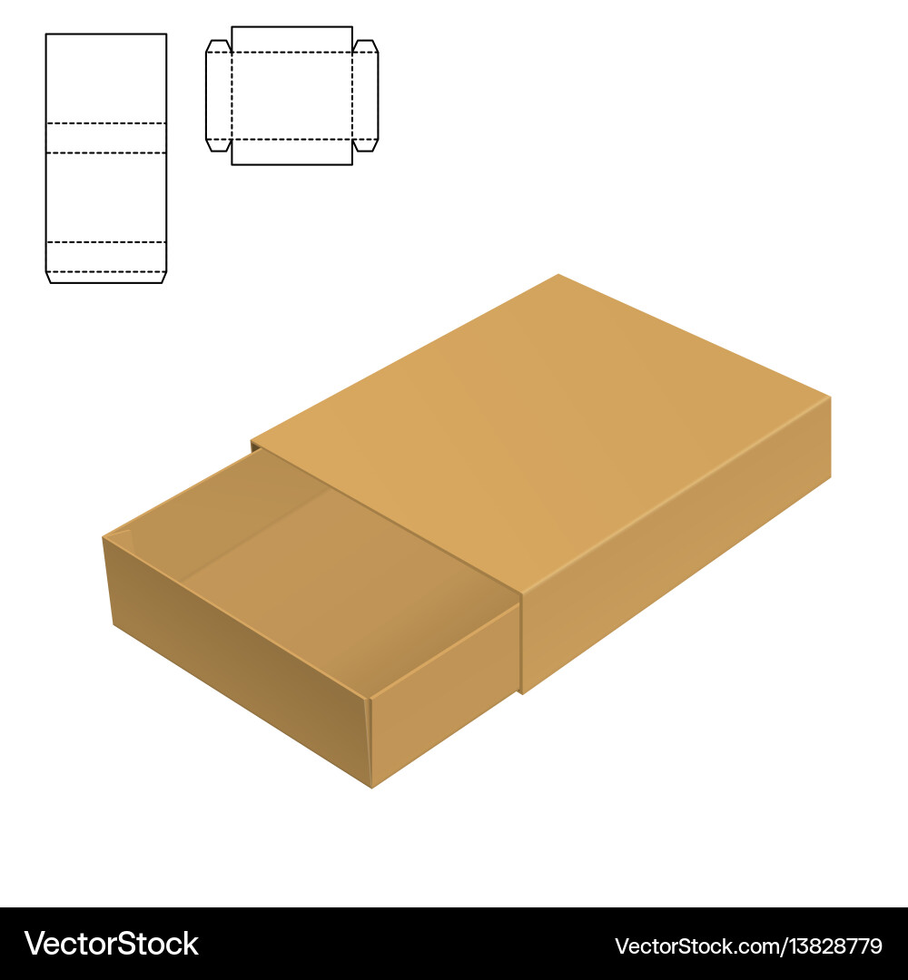 Clear carton box Royalty Free Vector Image - VectorStock