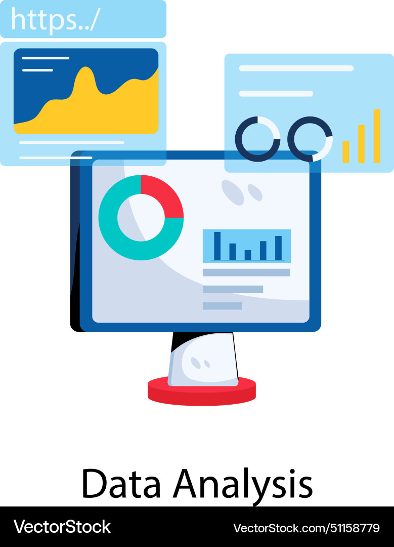 Data analysis Royalty Free Vector Image - VectorStock