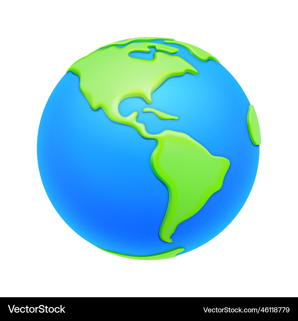 Globe earth world map geography Royalty Free Vector Image