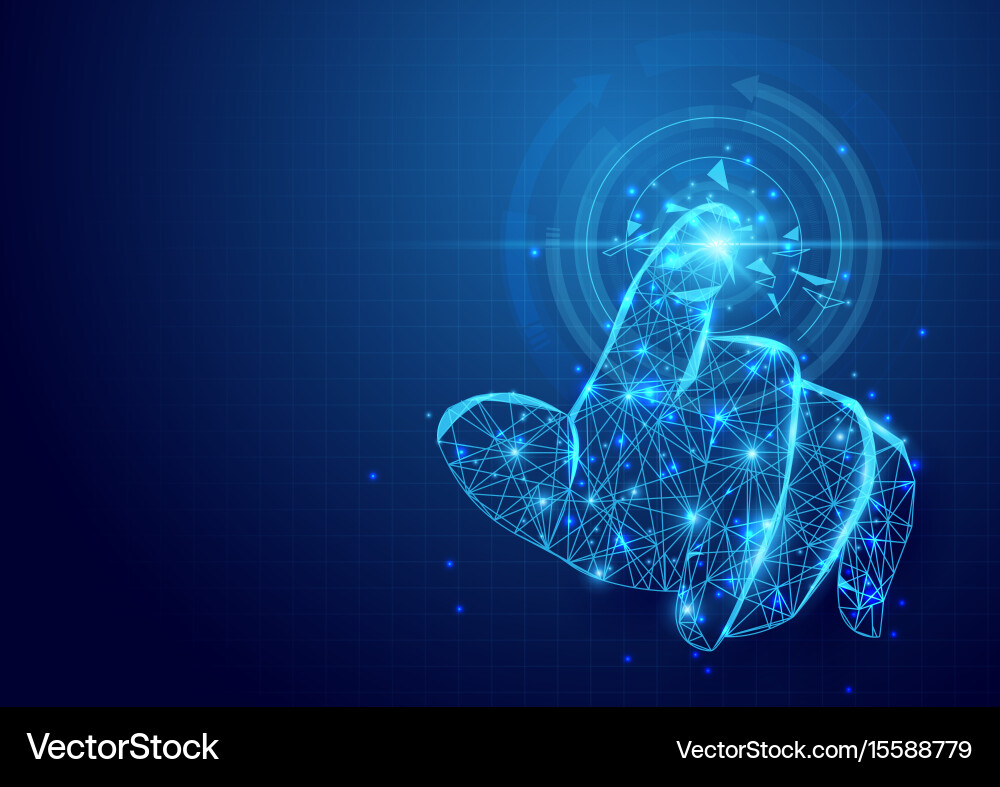 Touchscreen Interface Technology Royalty Free Vector Image