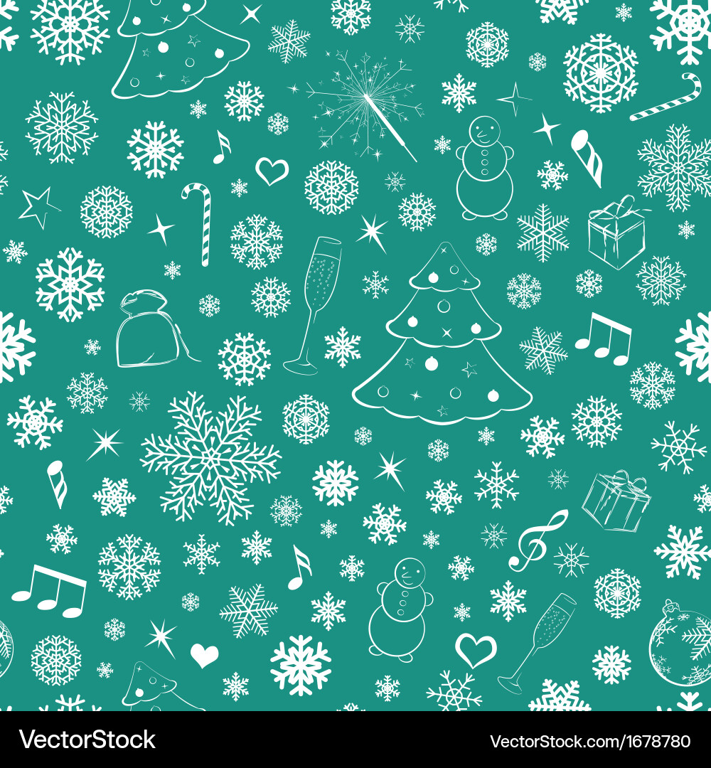 Christmas seamless pattern Royalty Free Vector Image