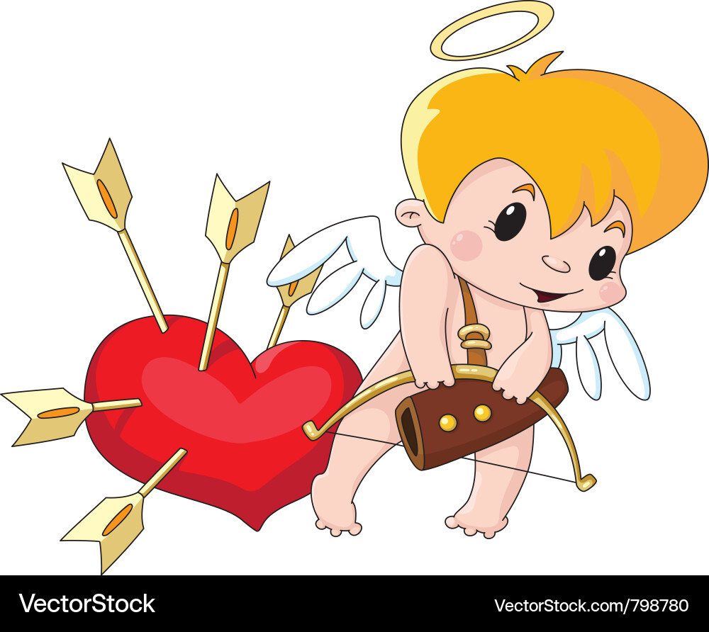 Cute cupid Royalty Free Vector Image - VectorStock