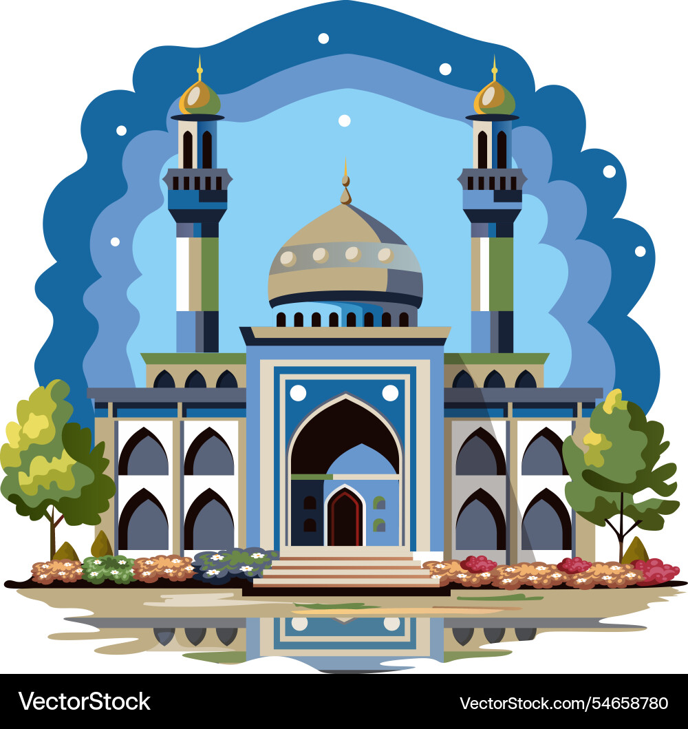 Islamic mosque Royalty Free Vector Image - VectorStock