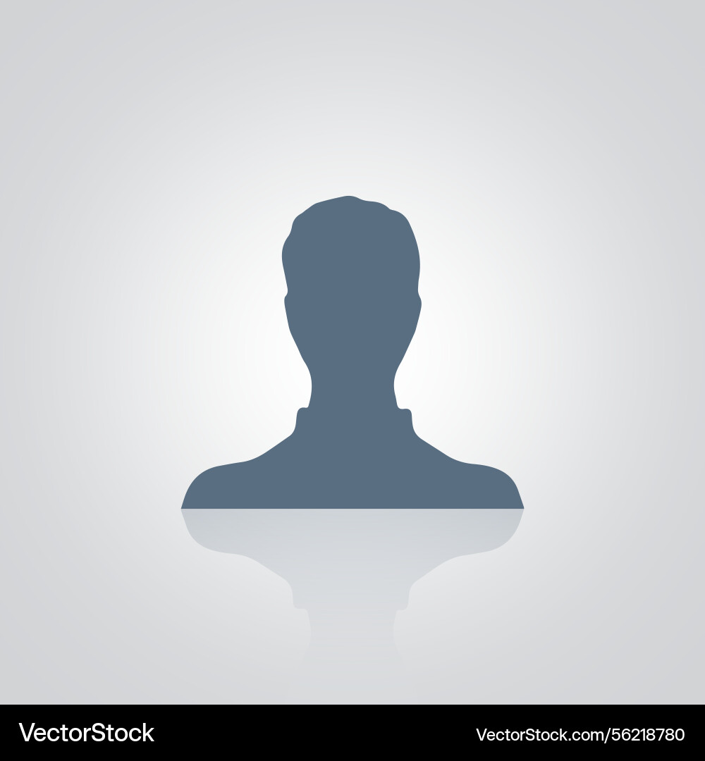 Picture profile icon in grey color with a silver Vector Image
