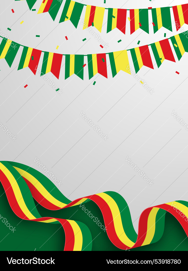 Senegal background for festivals and national Vector Image