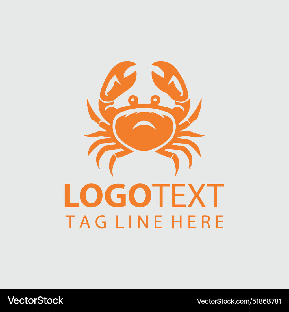 Crab logo Royalty Free Vector Image - VectorStock