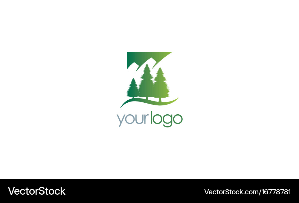 Mountain Pine Logo Royalty Free Vector Image - VectorStock