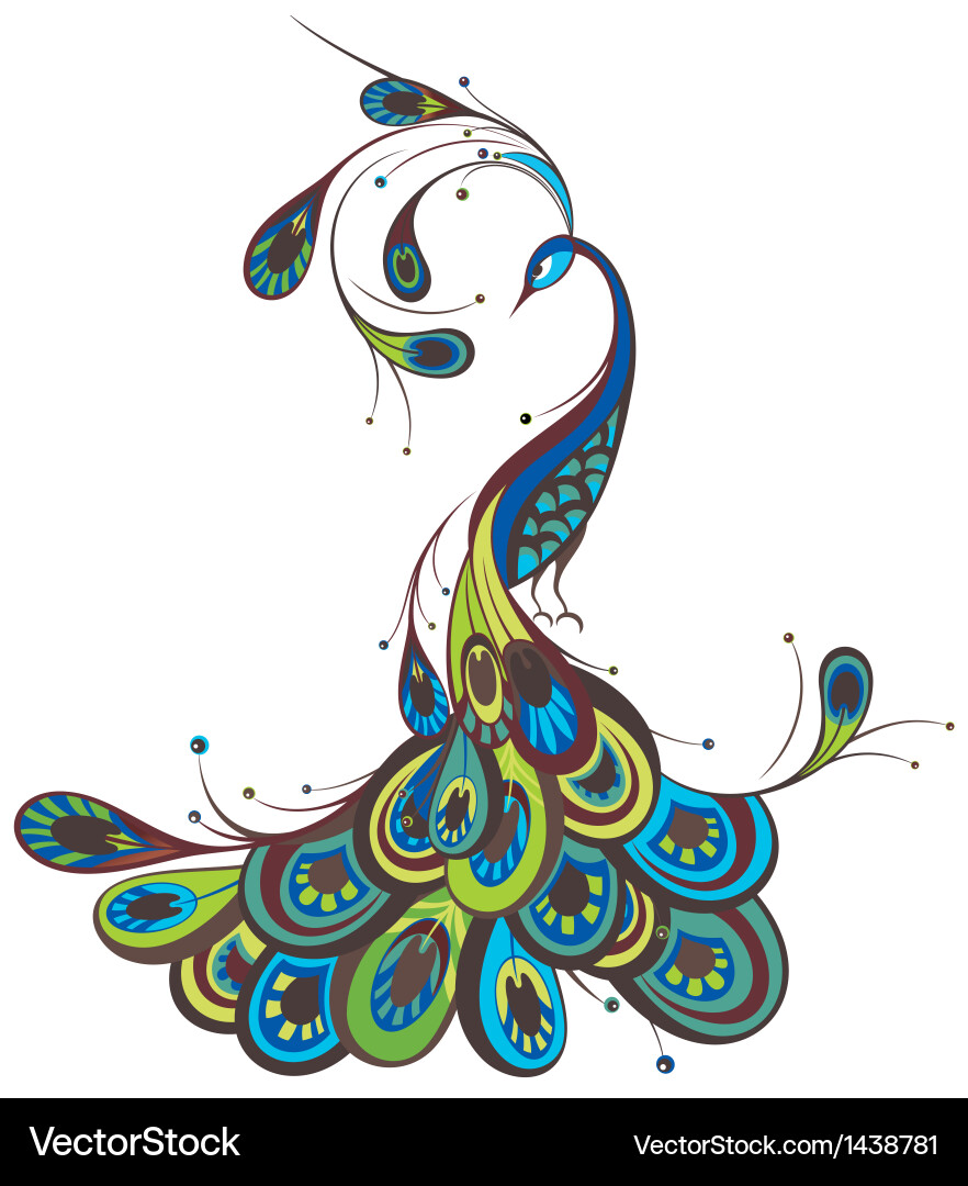 Peacock Royalty Free Vector Image - VectorStock