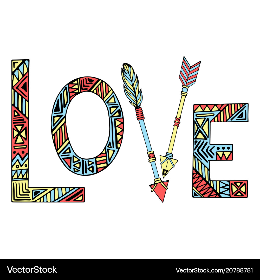 Tribal arrows pattern Royalty Free Vector Image